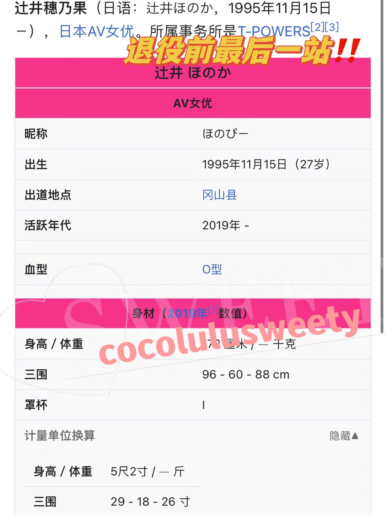 辻井穗乃果 - Cocolulusweety